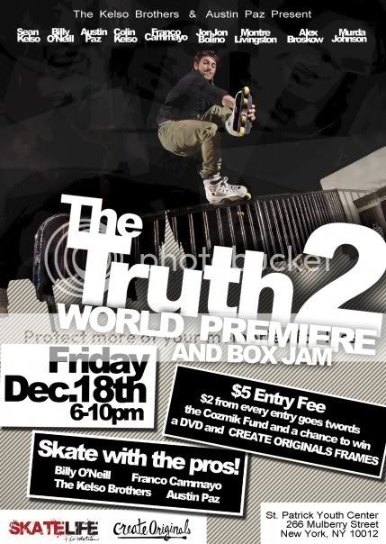 The Truth 2 Premiere and Box Jam Friday, December 18th